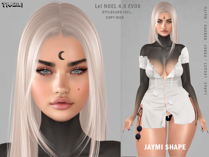 Second Life Marketplace - LELUTKA NOEL SHAPE NOEL HEAD 4.0 EVOX / TIVOLI INC